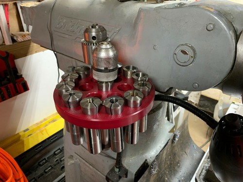 R8 Collet Rack Fits Bridgeport milling machine holds 19 collet no mods ...
