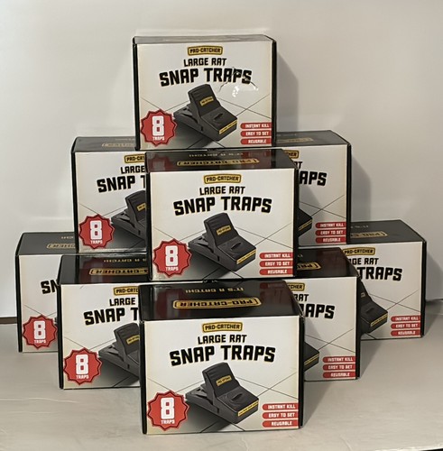 Lot (10) Large Rat Pro Catcher (8) Traps ea. Reusable Snap Traps Unopened | eBay