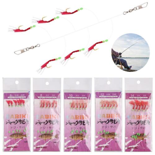 1 Set 6pcs Sabiki Apollo Hooks Fishing Hooks C7K0 | eBay