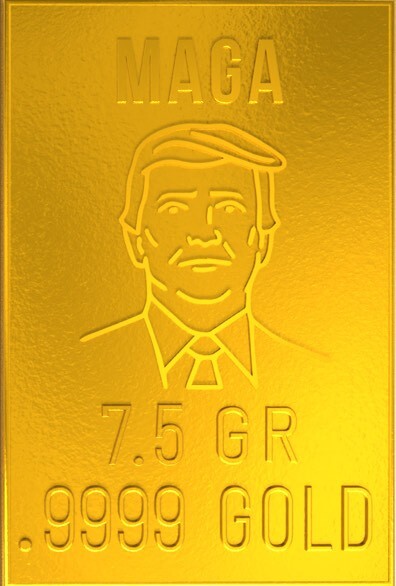 MAGA Gold .50 Gram .9999 Pure Gold Bar Donald Trump Gold Bullion | eBay