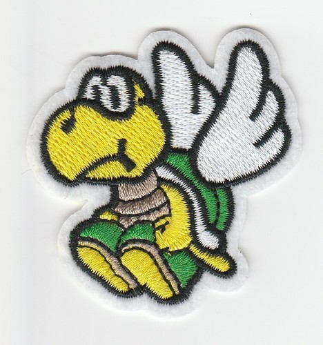 Koopa Troopa Super Mario Game Series Embroidered Iron On Patch 2" x 2. ...