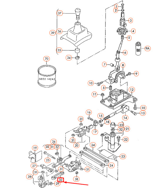 Original VW Selector Rod - 1J0711596E for sale online | eBay