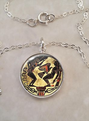 Sterling Silver 925 Pendant Necklace Greek Mythology Prometheus Liver ...