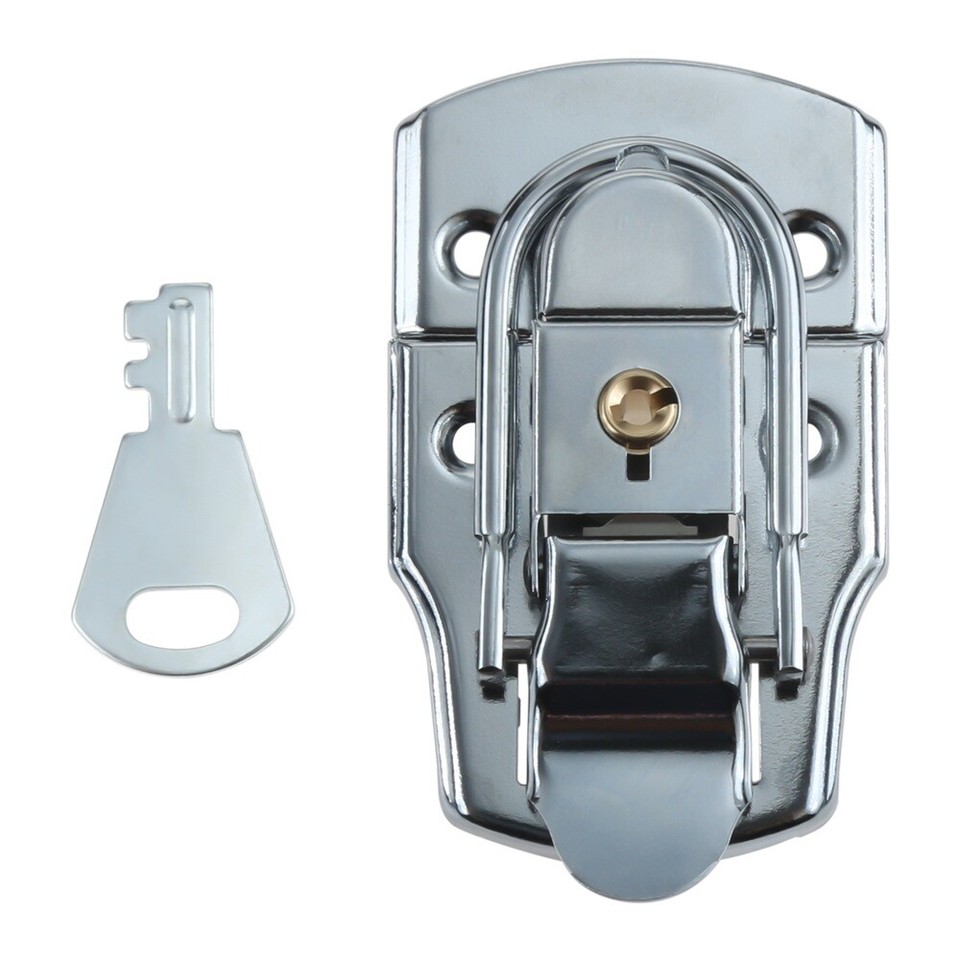 1Pc Box Latch Hasp Metal 76*45mm Sliver for Cabinet Safety Box Drawer ...
