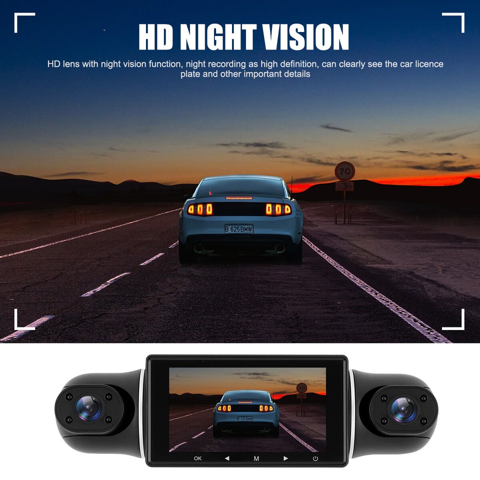 4 Channel WiFi GPS Car Dash Cam DVR G-Sensor Night Vision 24Hr Parking ...