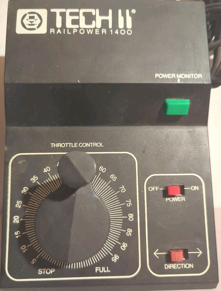VTG USA Made MRC Tech II Railpower 1400 Transformer Model Train Speed ...