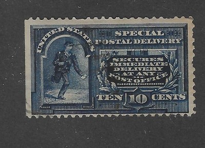 Scott # E5, 10 cents blue, Special Delivery, 1895, VF+, | eBay