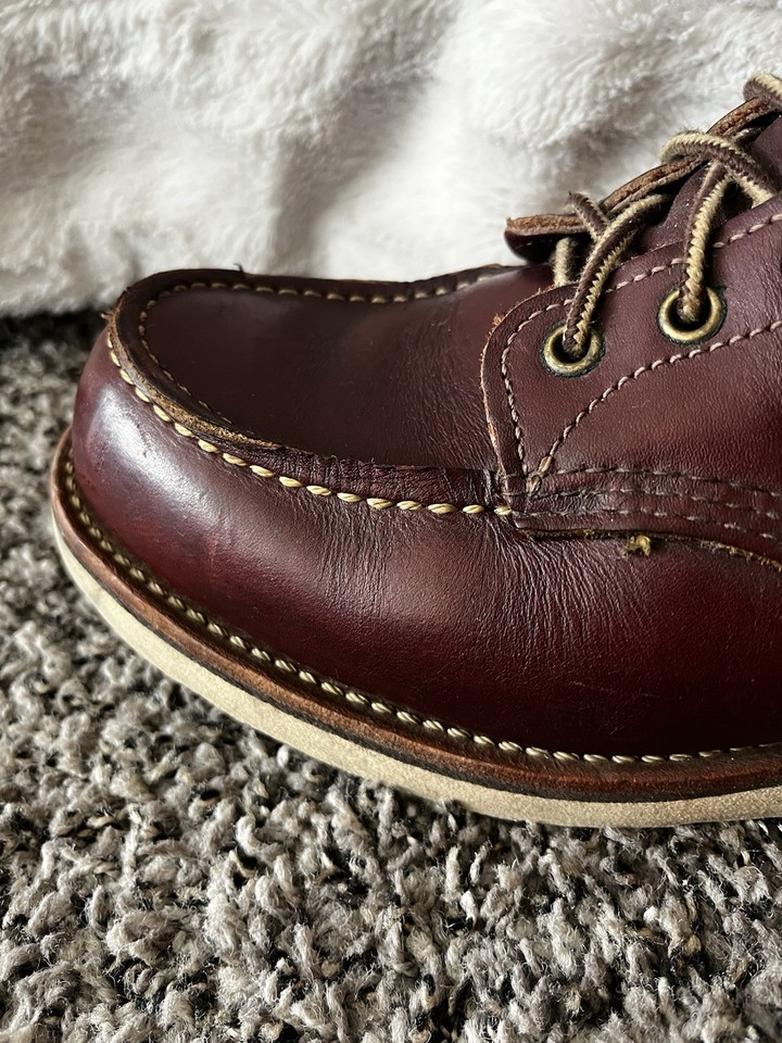 Red Wing Heritage Moc Toe 8856 Oxblood Size 9.5 D Leather Brown/Maroon ...