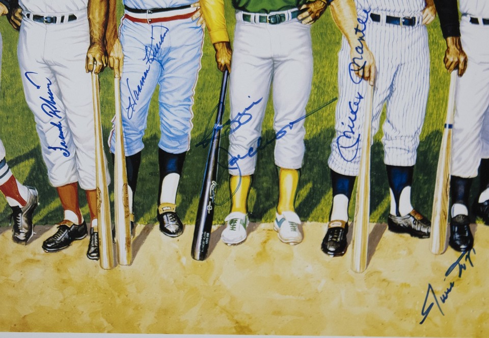 500 HOME RUN HITTERS - PRINTED ART SIGNED IN INK WITH CO-SIGNERS | eBay