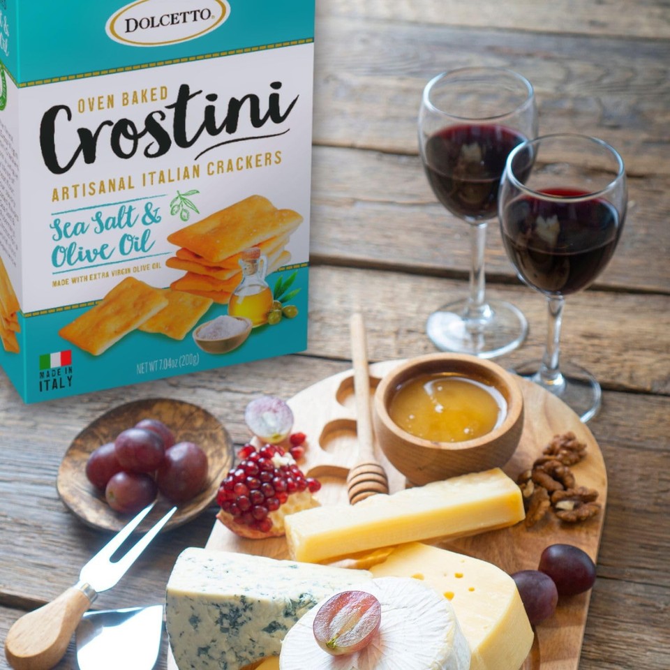 Oven Baked Crostini Crackers, Sea Salt & Olive Oil Flavor, 7.05 Oz ...