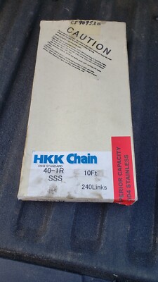 HKK, 40-1R HP, #40 Roller Chain, 10', 240 Links, Japan | eBay