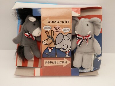 Incompatible Species Finger Puppets - Democrat Donkey & Republican ...