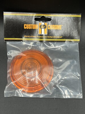 CUSTOM CHROME HARLEY DAVIDSON EARLY FL TUR SIG AMBER LENS | eBay