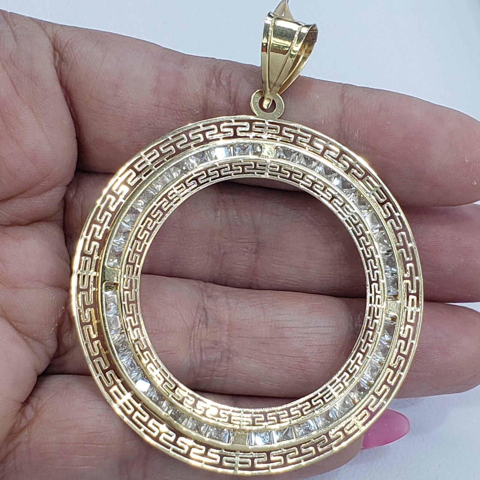 14k solid gold 50 pesos centenario Coin Bezel Frame pendant | eBay