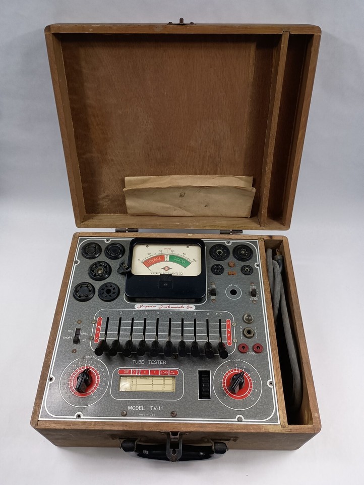 Superior Instruments TV-11 Vacuum Tube Tester | eBay