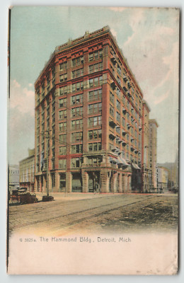 Postcard Vintage 1906 Rotograph The Hammond Building in Detroit, MI. | eBay