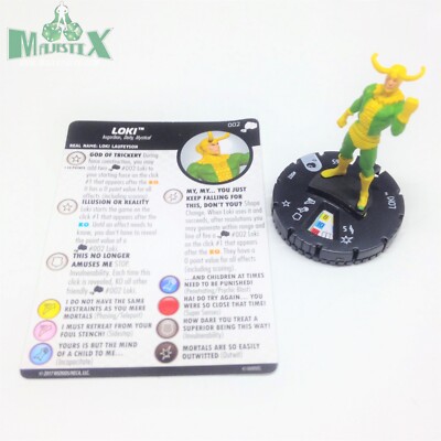 Heroclix The Mighty Thor set Loki #002 Common figure w/card! | eBay