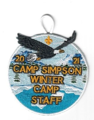Boy Scout Arbuckle Area Council Camp Simpson 2021 Winter Camp STAFF Patch | eBay