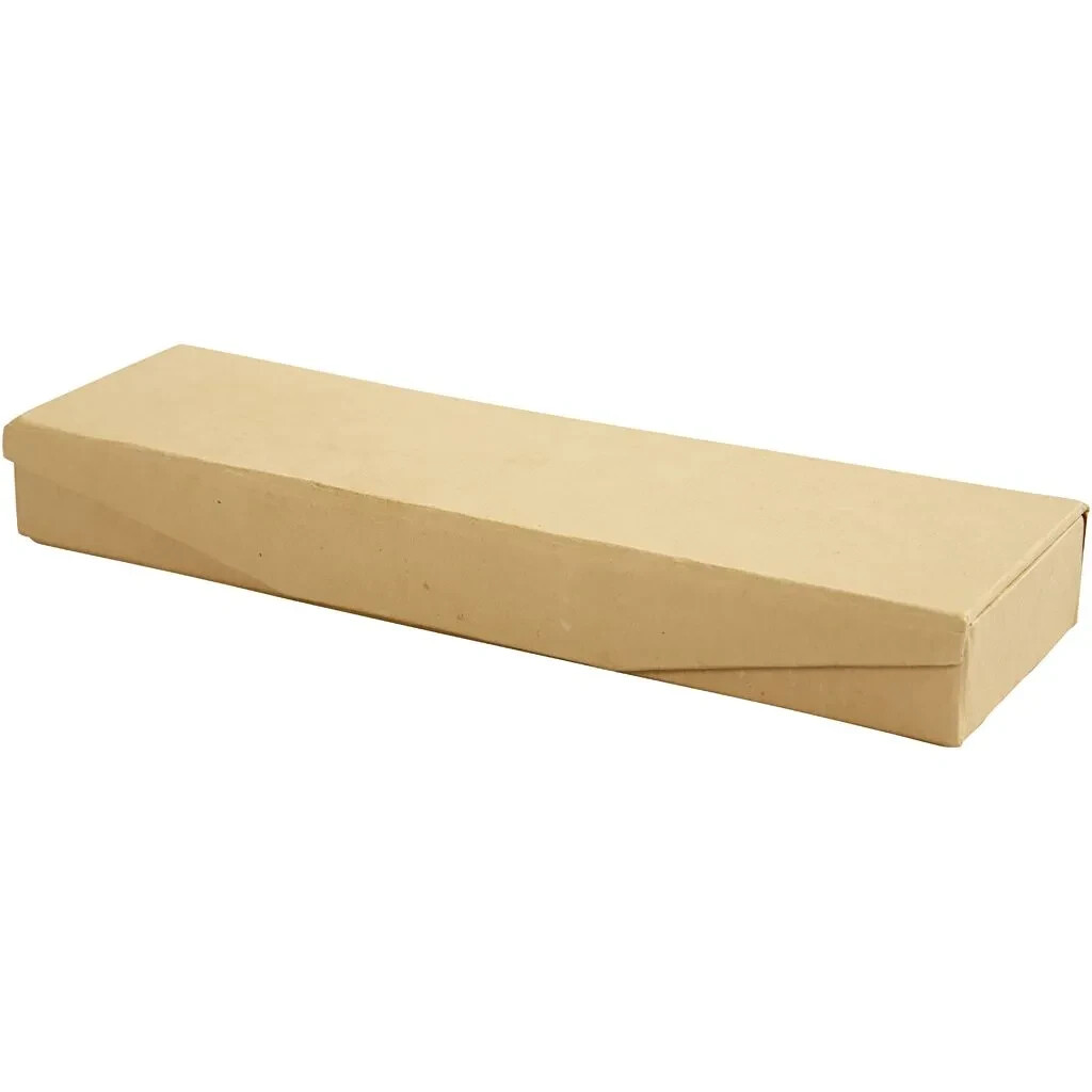 Pencil Pen Case Boxes 21cm Craft School Storage Hard Cardboard With ...