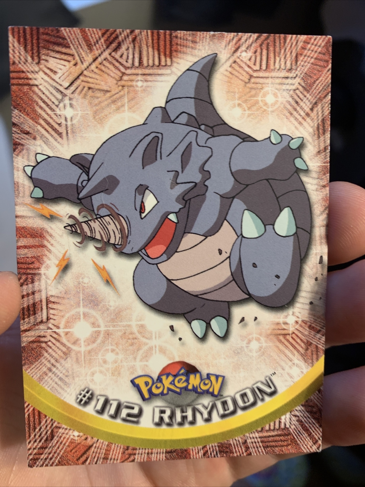 Pokemon Rhydon #112 Topps Series 2 Blue Logo TV Animation Non Holo LP ...