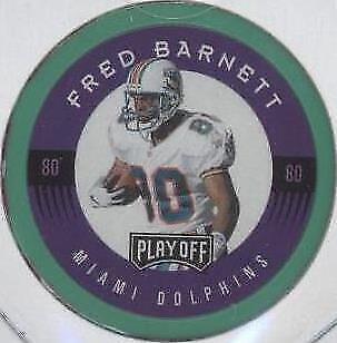 1997 Playoff First & Ten - Chip Shot Fred Barnett #80 Green for sale ...