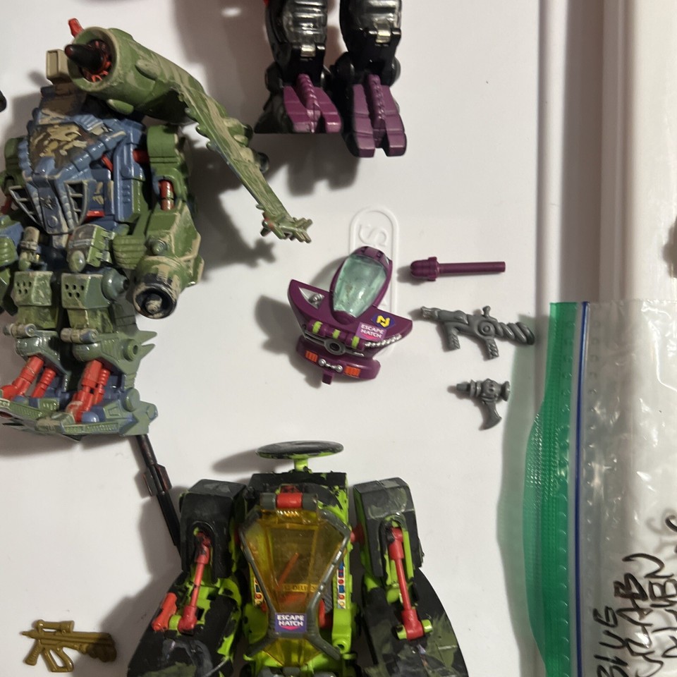Vintage Lot Loose Exo Squad Action Figures Vehicles And Accessories 90s ...