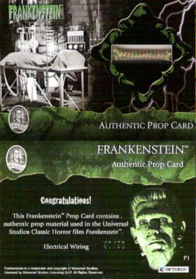 KARLOFF 1931 FRANKENSTEIN ORIGINAL ELECTRICAL WIRING PROP UNIVERSAL ...