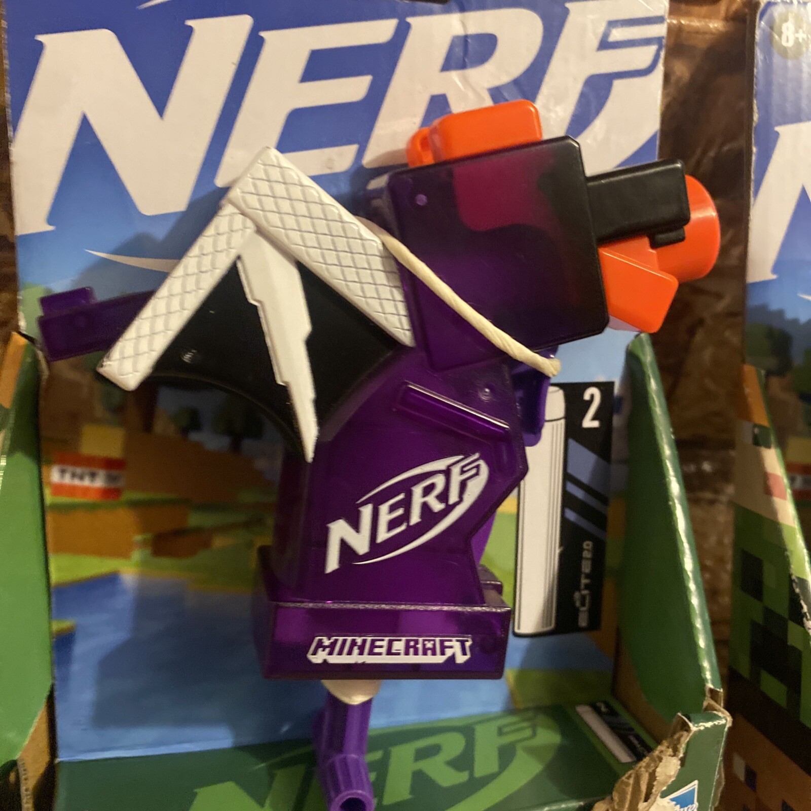 Minecraft Nerf Gun Ender Dragon And Guardian Mini Blaster BRAND NEW No ...