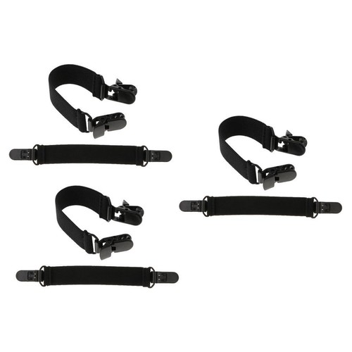 6PCS Adjustable Boot Strap Pant Clips for Biker Leg Stirrups Jod Clips ...
