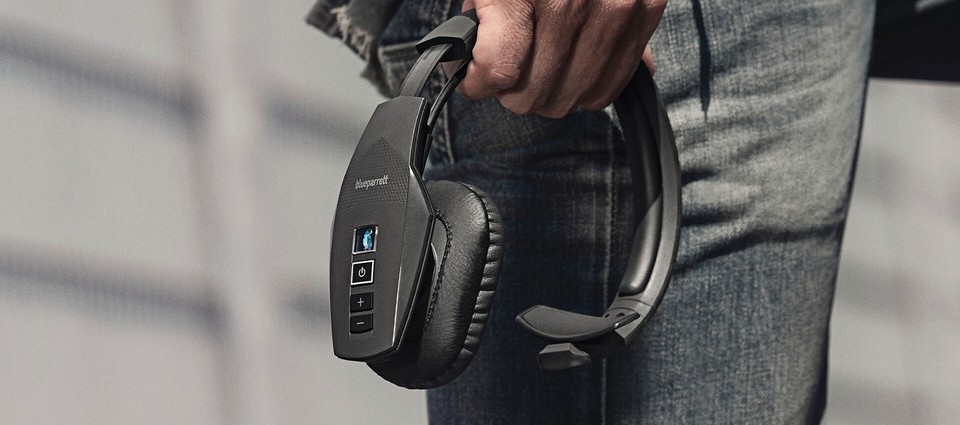 Blue Parrot B550-XT Bluetooth Wireless Trucker Headset Phone Parrott ...