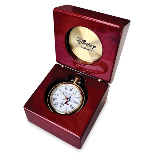 Disney Bulova WDW 50th Anniversary Pocket Watch Mickey Mouse Vault ...