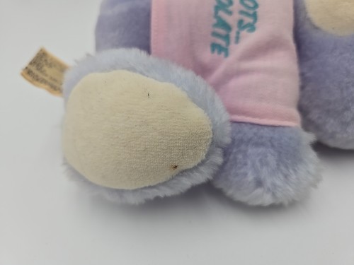 Vintage 1985 Applause Blue Easter Bunny Plush Boo Carrots Yay Chocolate ...