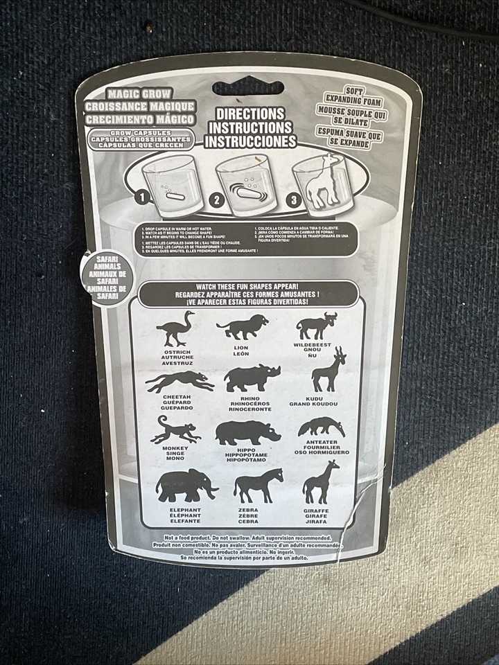 Magic Grow Capsules Vehicles & Safari Animals 75656951952| eBay
