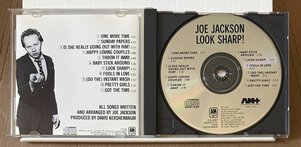 JOE JACKSON : Look Sharp! : Audio Master Plus Series A&M CD - VG+/VG | eBay