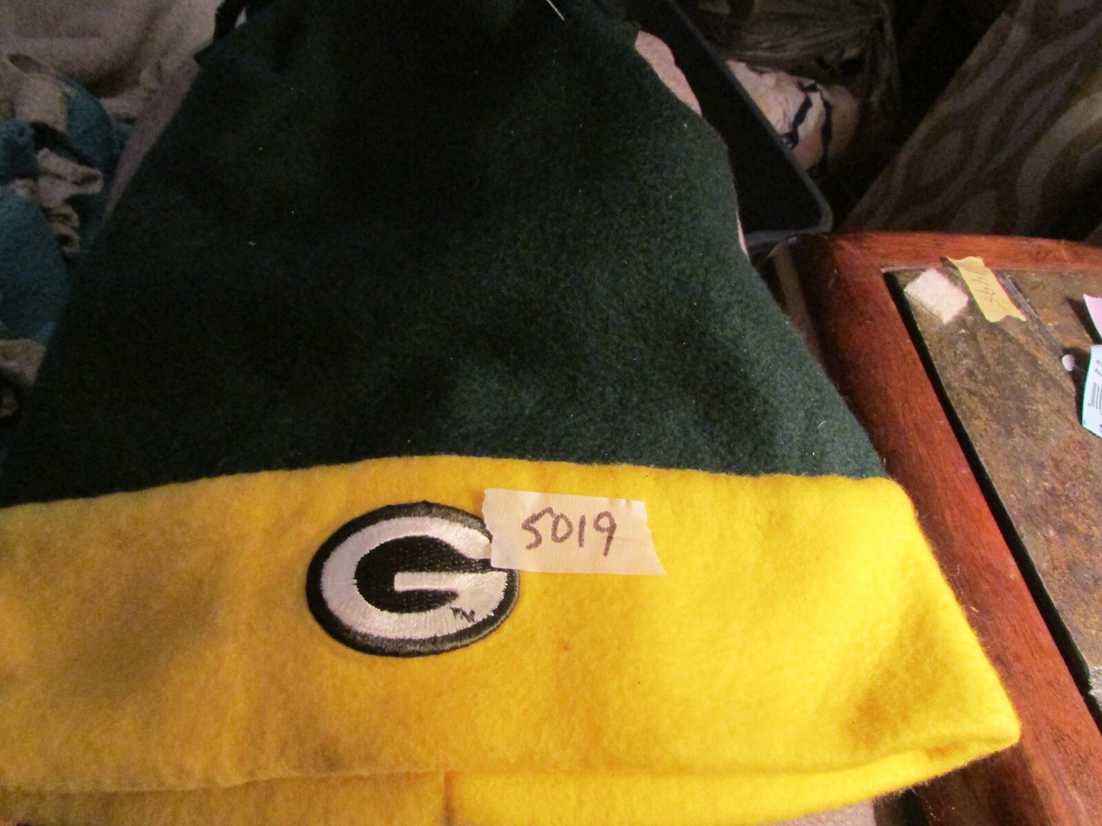 Green Bay Packers Hat Green Yellow White One Size Acrylic Beanie Ski ...