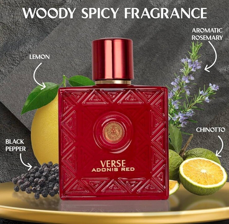 VERSE ADONIS RED For Men Eau de Parfum 3.4oz | eBay