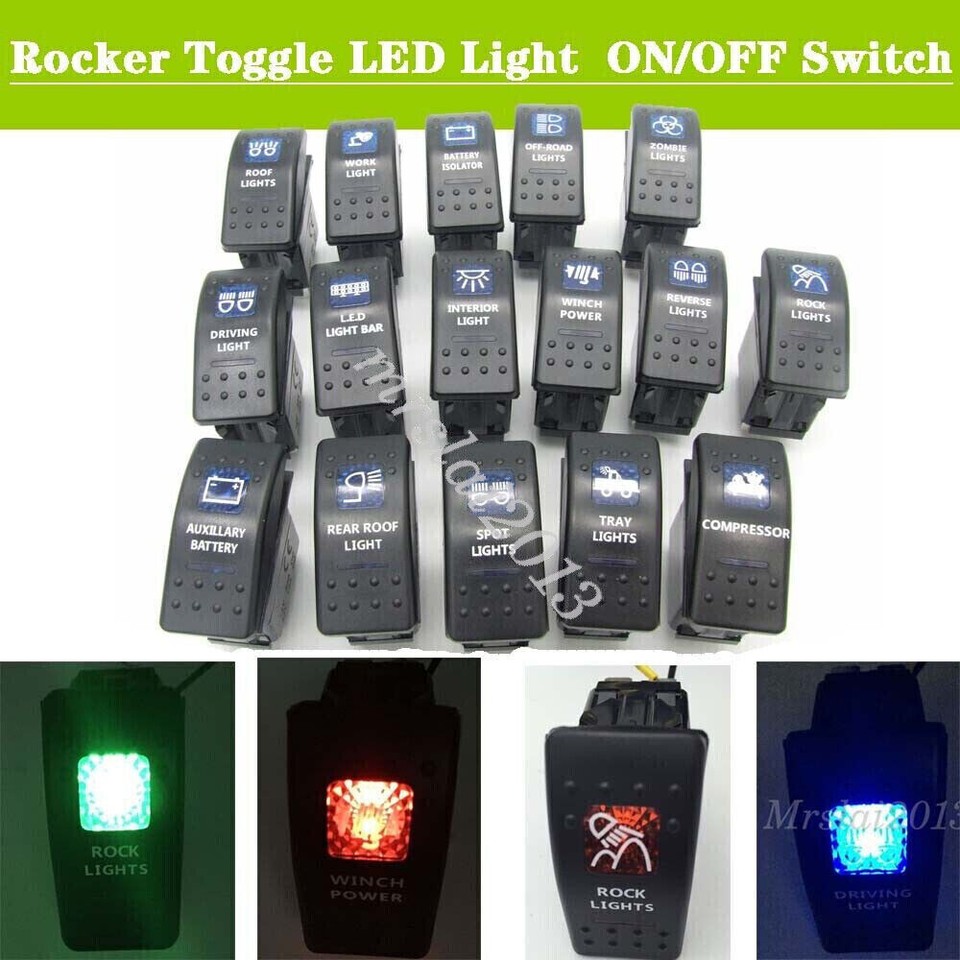 12V/20A 24V/10A Car Bar Carling Rocker Toggle LED Light Boat Sales ON ...