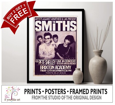 The Smiths 1986 The Final Concert Poster MULTI-PRINT or Three FRAMED ...