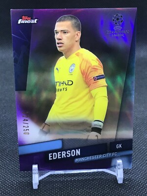 2019-20 Finest Purple Refractor #87 EDERSON Manchester City #/250 | eBay