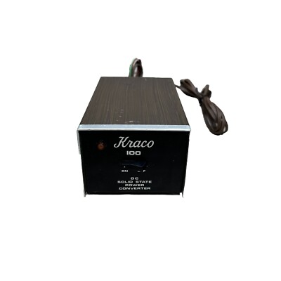 Vintage Kraco Model KS 100 4amp DC Power Converter CB/Ham Radio 12VDC ...