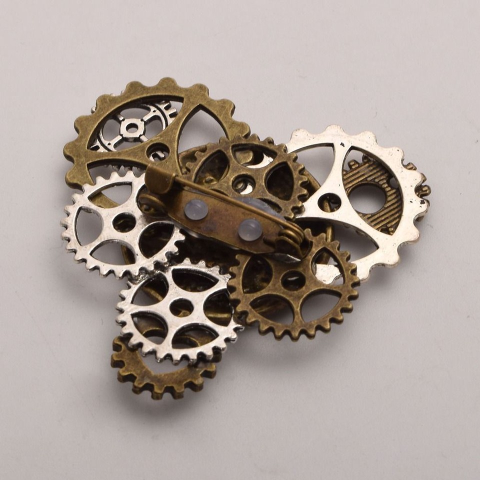 1pc Watch Movement Lapel Pin Badge Gear Brooch Collar Pin Steampunk Pin ...
