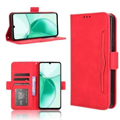 For ZTE Blade A35e Z2466 Skin Feel Calf Texture Card Slots Leather ...