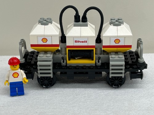LEGO Train-7813-Shell Tanker Wagon-100% complete instr and minifigure ...