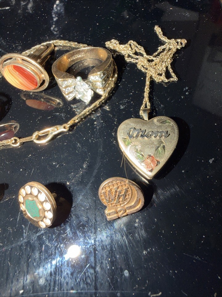 Antique Vintage 10k 12k Gold Filled Plated Rolled Gold Wearable Scrap ...