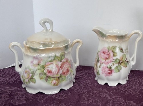 Vintage German Tea Pot Rose Design excellent condition Luster wear | eBay