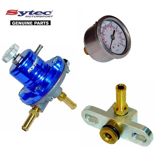 SYTEC SAR FUEL PRESSURE REGULATOR KIT + FUEL GAUGE - MITSUBISHI EVO 4 5 ...