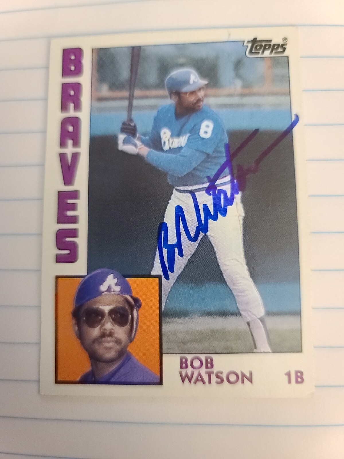 1984 TOPPS #739 BOB WATSON ATLANTA BRAVES (DECEASED) | eBay
