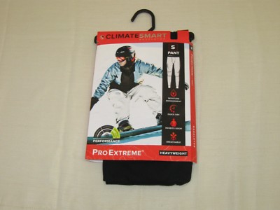 Climatesmart ProExtreme Mens HeavyWeight Base Layer Bottoms Black Long ...