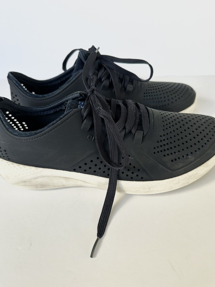CROCS LiteRide Pacer Mens 10 Navy Blue Lace Up Shoes 204967 Sneakers | eBay