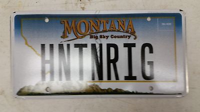 EXPIRED MONTANA Big Sky Country License Plate HNTNRIG | eBay